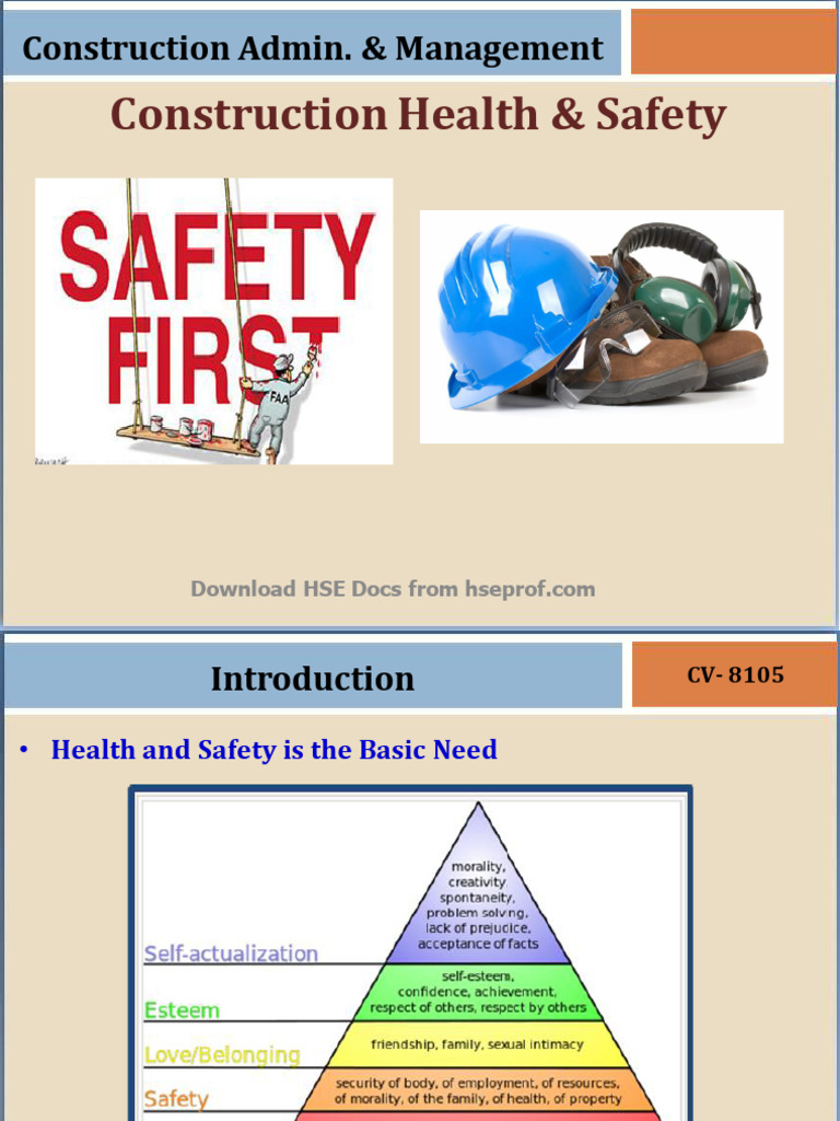 Construction Health and Safety | PDF | Occupational Safety And Health ...