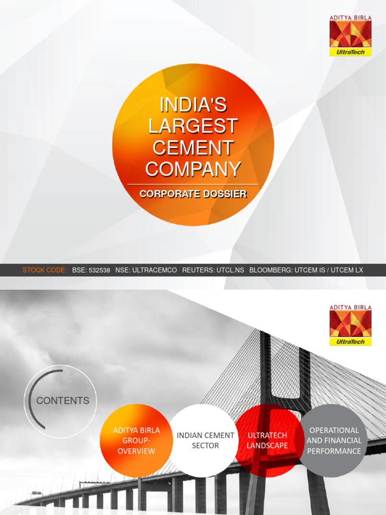 Ultratech Cement Corporate Dossier | PDF