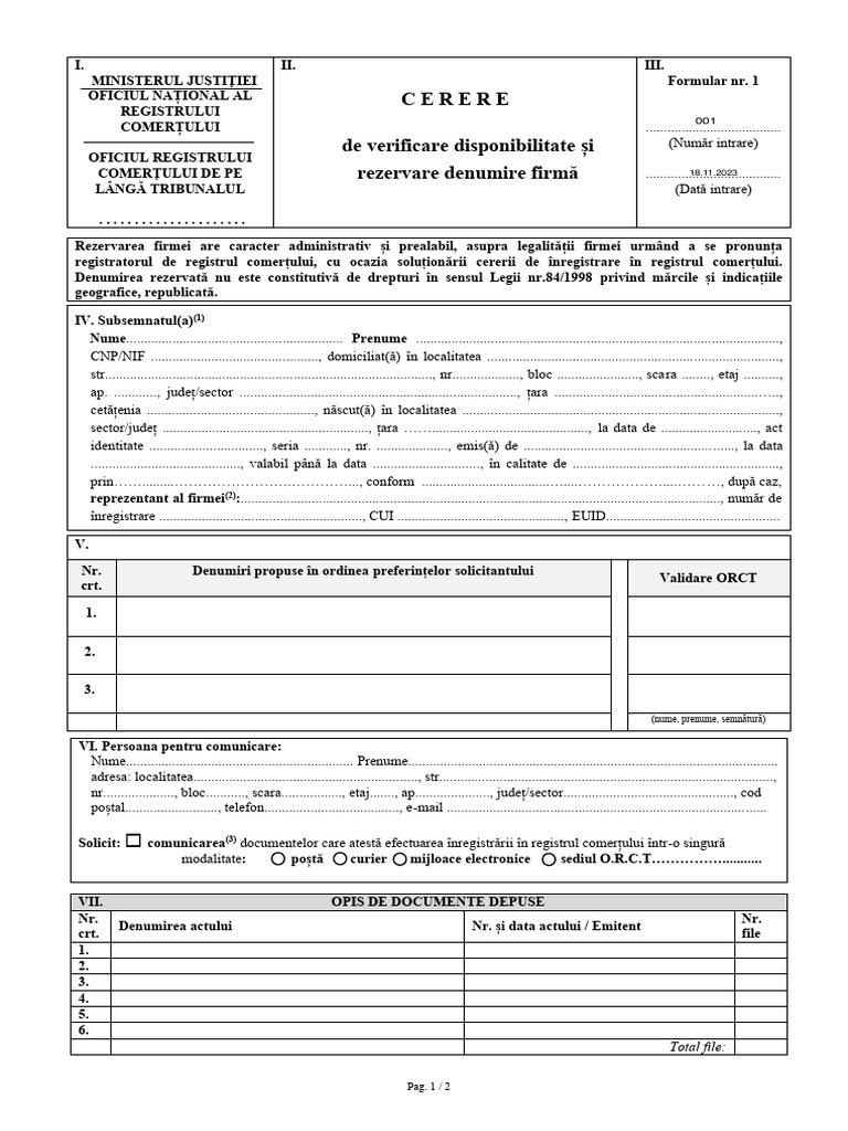 1.Cerere de Verificare | PDF