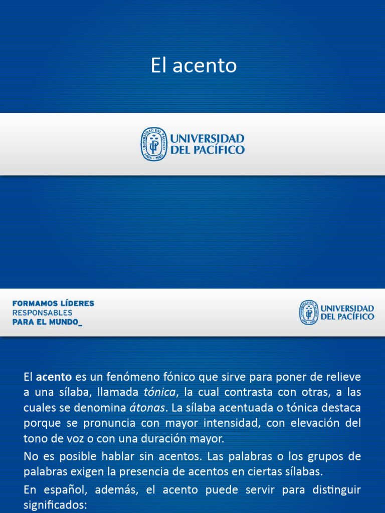 El Acento y La Tilde | PDF | Idiomas | Estudios de idiomas extranjeros