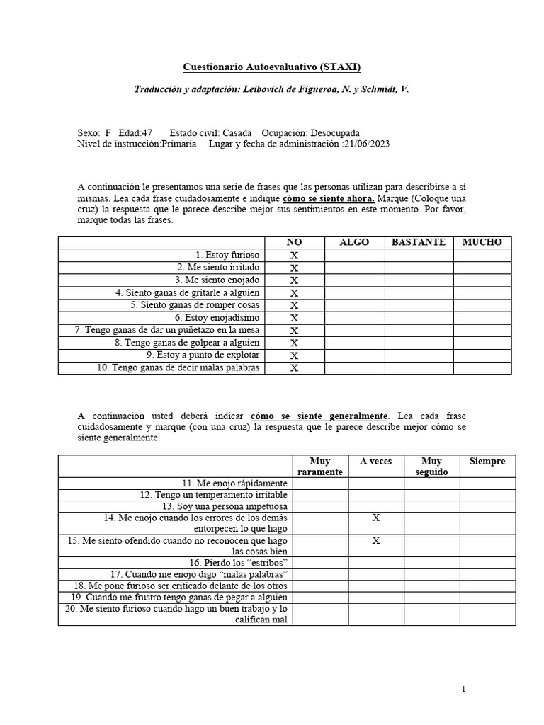 Protocolo Staxi | PDF