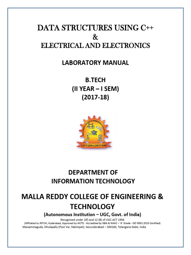 2 - 1 Lab Manual Final | PDF | Engineering | Science