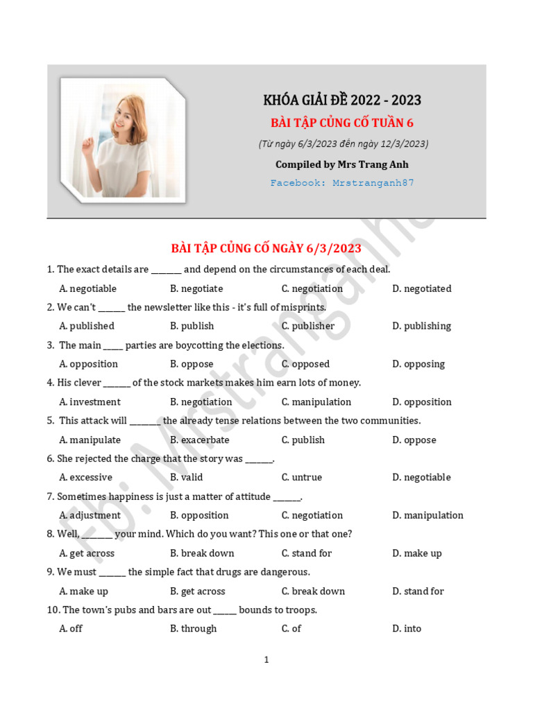 (GD2023) Bai Tap Cung Co Tuan 6 9485098 2202023121331PM | PDF