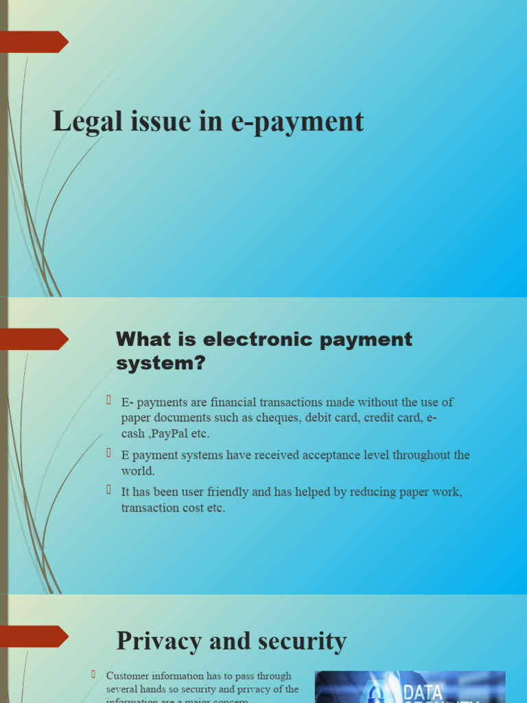Legal Issue in e Payments 1521 | PDF | Money Laundering | Payments