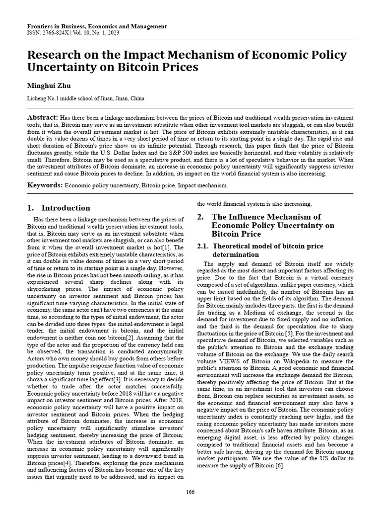 Research On The Impact Mechanism of Economic Polic | PDF | Investing | Bitcoin