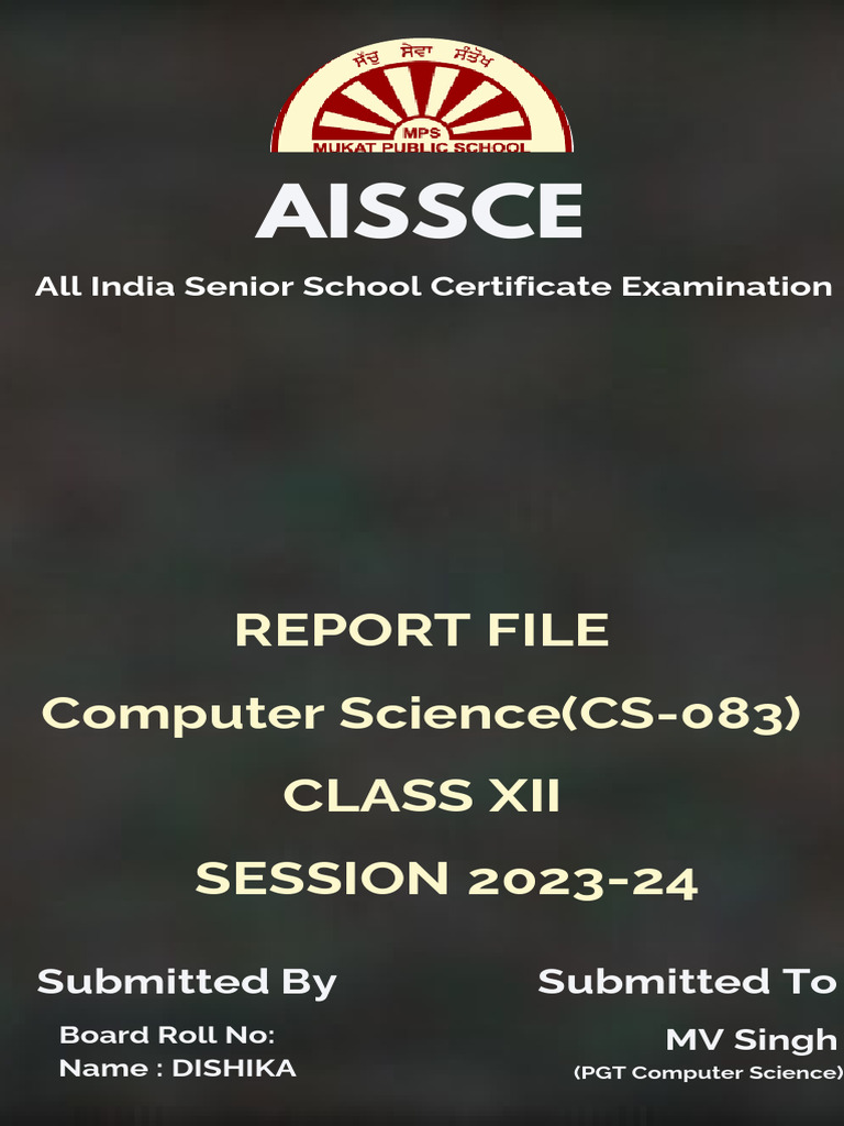 Report File Computer 240102 232550 | PDF | Databases | Data Management