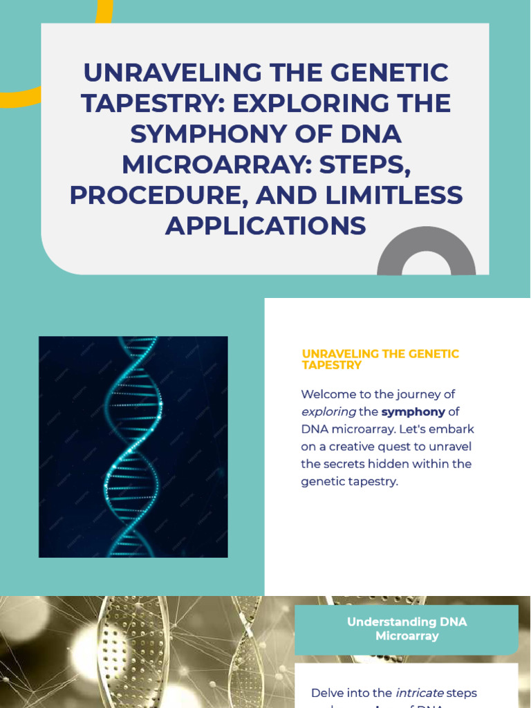 Wepik Unraveling The Genetic Tapestry Exploring The Symphony of Dna Microarray Steps Procedure ...