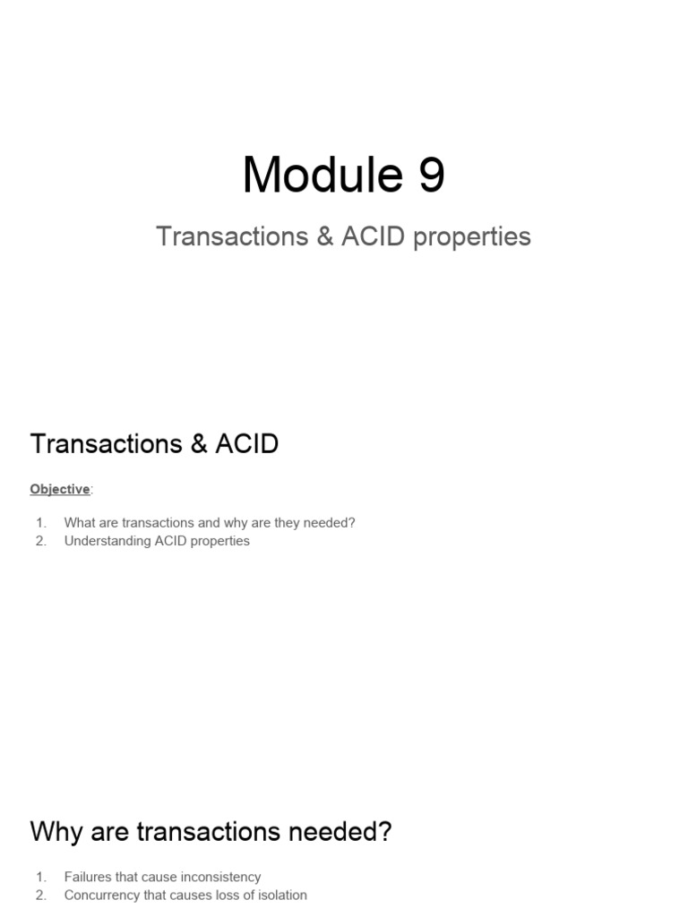 Understanding Transactions & ACID | PDF | Database Transaction | Databases