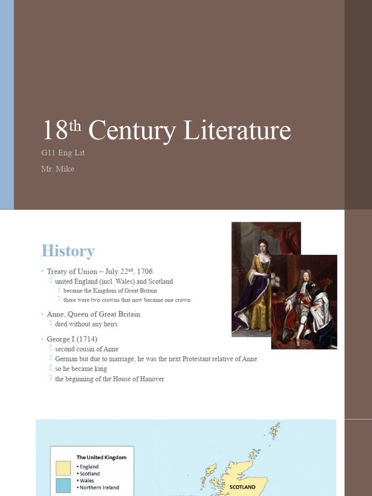 18th Century English Literature | PDF | Robinson Crusoe | Common Sense