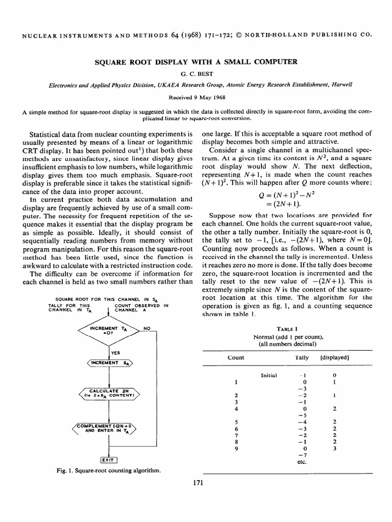 Best 1968 | PDF | Algorithms | Square Root