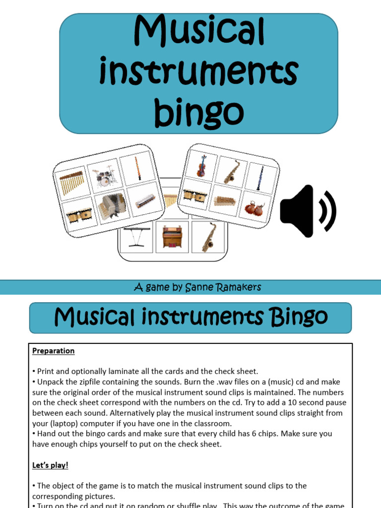 00 Musicalinstrumentbingo | PDF
