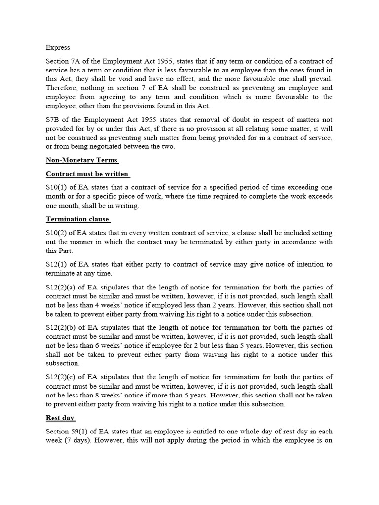 4 Express Terms | PDF | Employment | Overtime