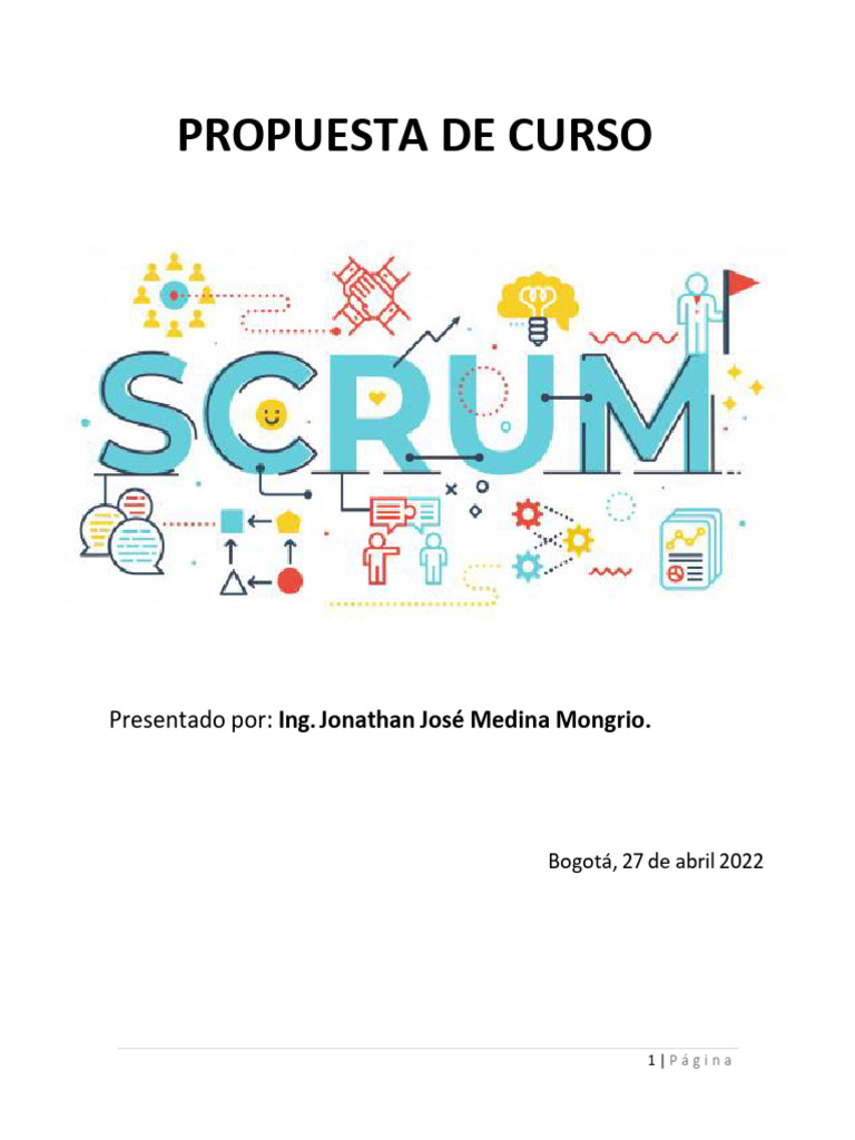 Propuesta Curso SCRUM | PDF | Scrum (desarrollo de software) | Business