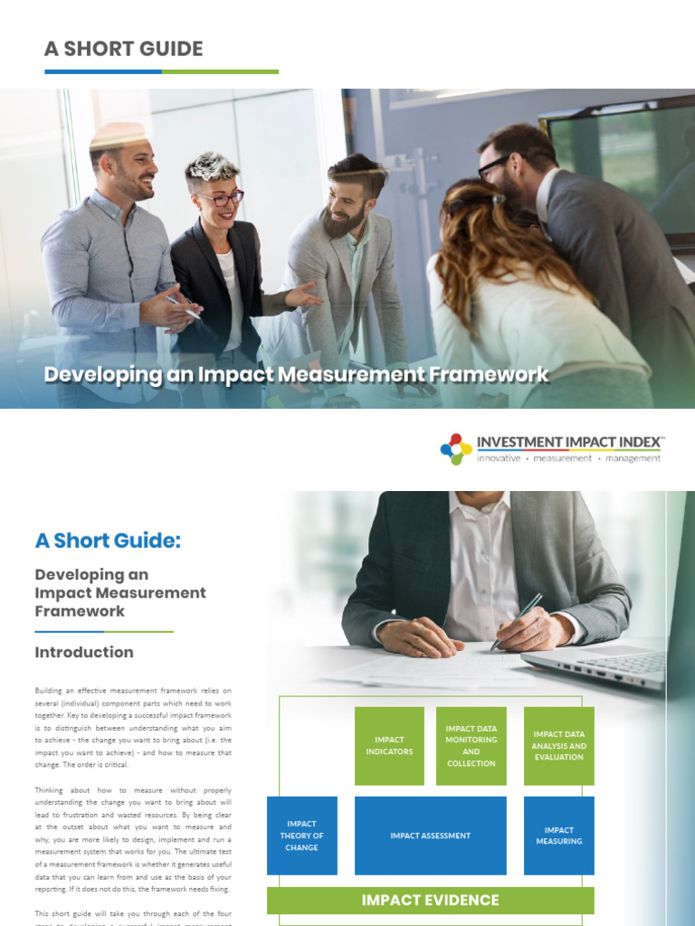 III A Short Guide How To Develop An Impact Measurement Framework ...