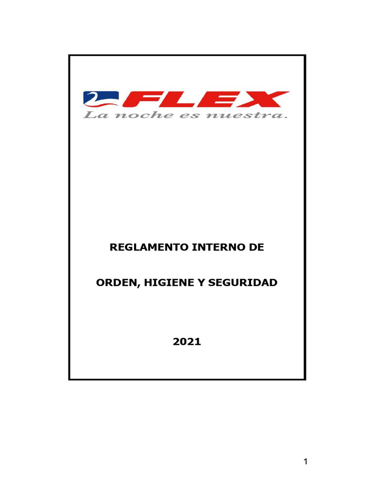 REG-InT-RIOHS-2021 Reglamento Interno de Orden Higiene y Seguridad ... REG-InT-RIOHS-2021 Reglamento Interno de Orden Higiene y Seguridad ...
