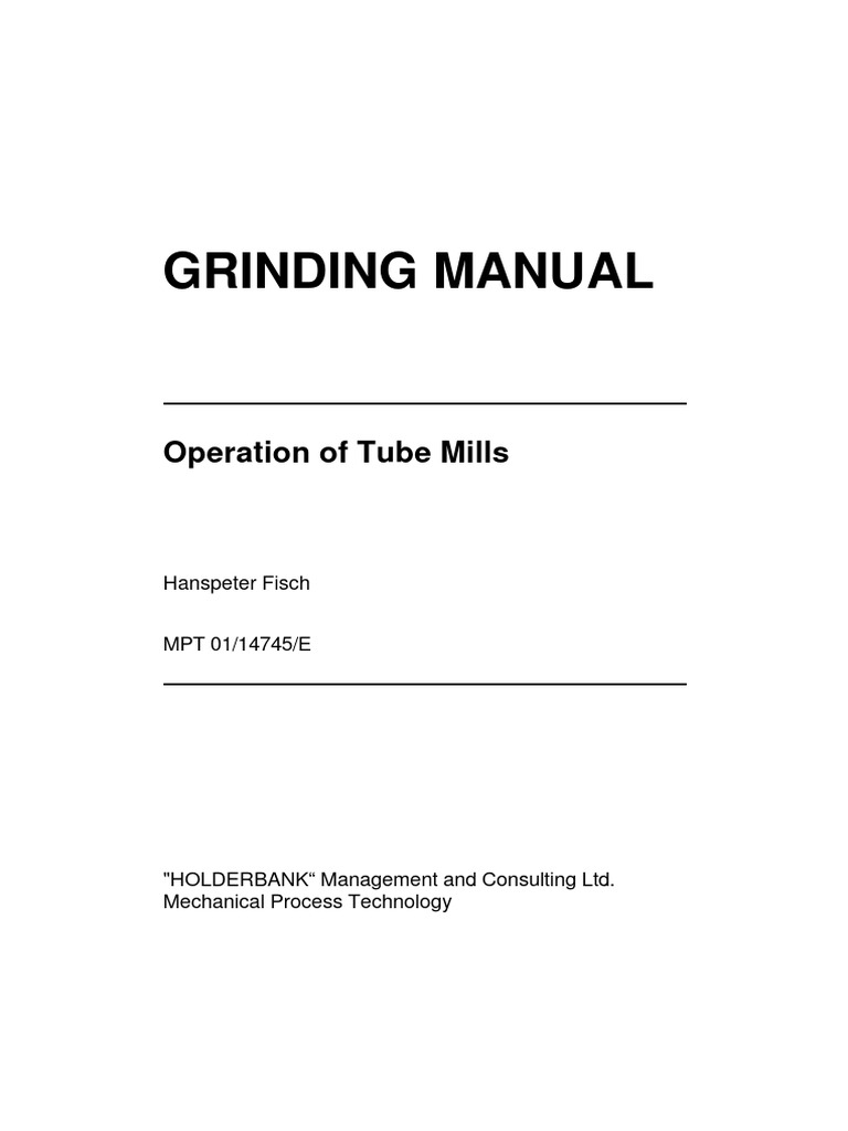 Tube Mill Operation for Cement Grinding | PDF | Mill (Grinding ...