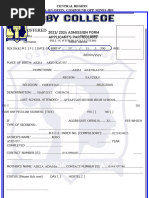 Grade 8 Application Form 2026 WHS | PDF