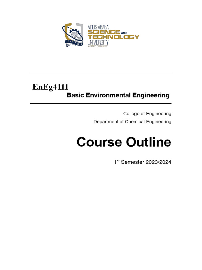 Environmental Engineering Course | PDF | Plagiarism | Waste