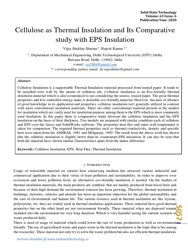 2020 Solid State Technology Vijay R1 | PDF | Thermal Insulation | Heat Transfer