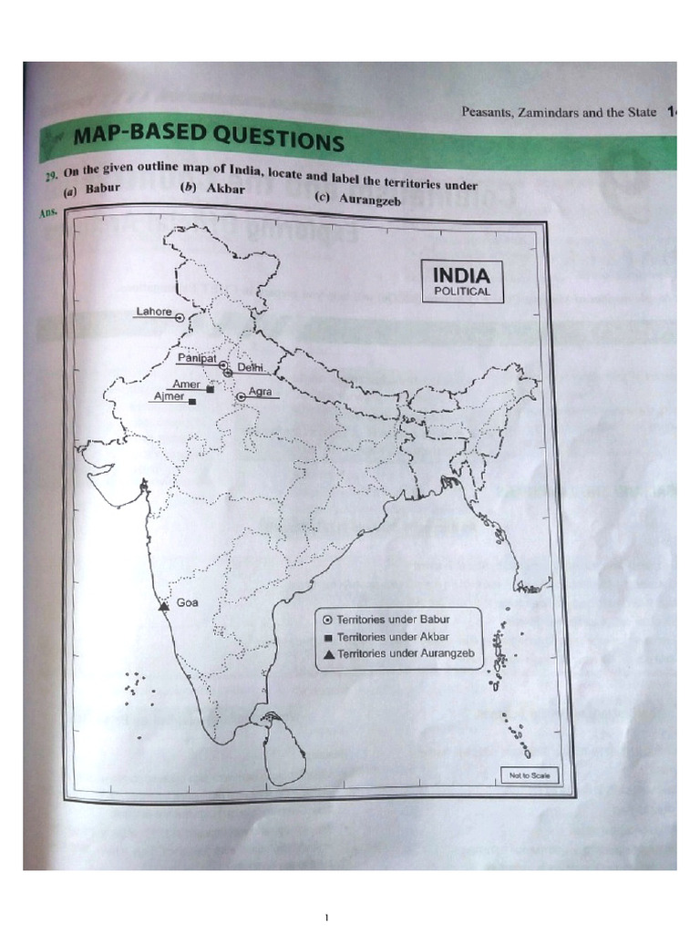 Class 12TH History Map Work | PDF