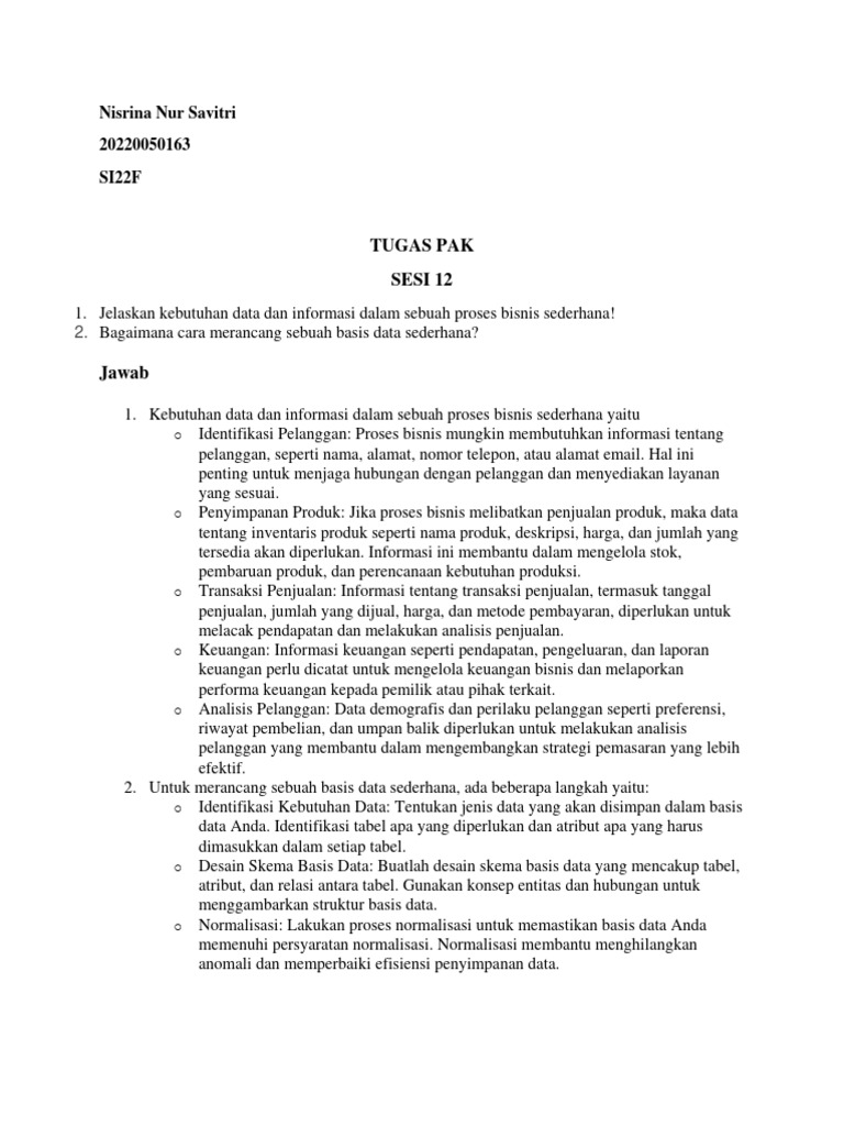 Tugas Sesi 12 Pak | PDF