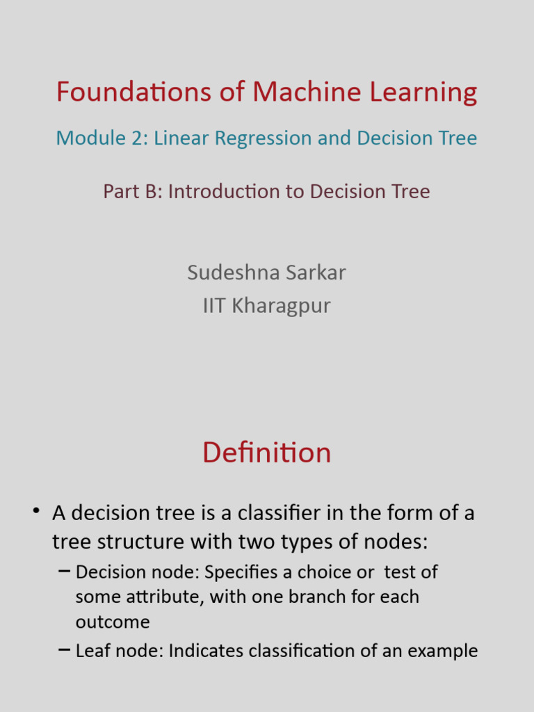 2b Decision Tree 18may | PDF | Algorithms And Data Structures | Applied ...