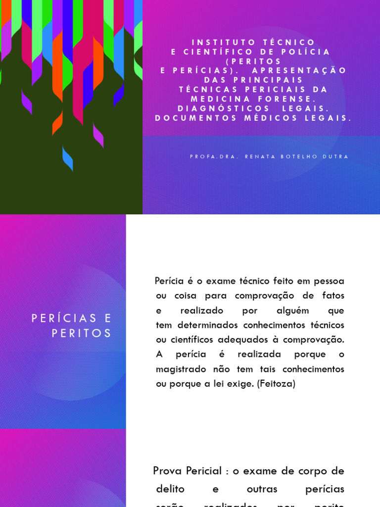 Exame Pericial Indireto em Medicina Legal | PDF | Testemunha ...