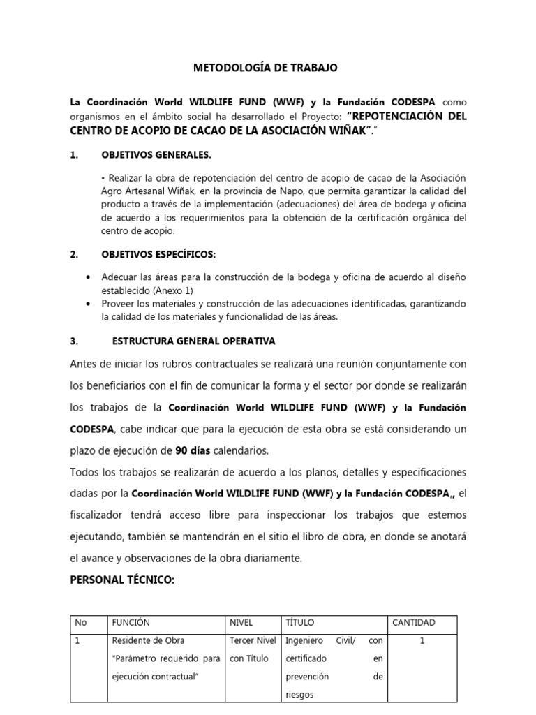 Metodologia Wiñak | PDF | Tubería (transporte de fluidos) | Albañilería