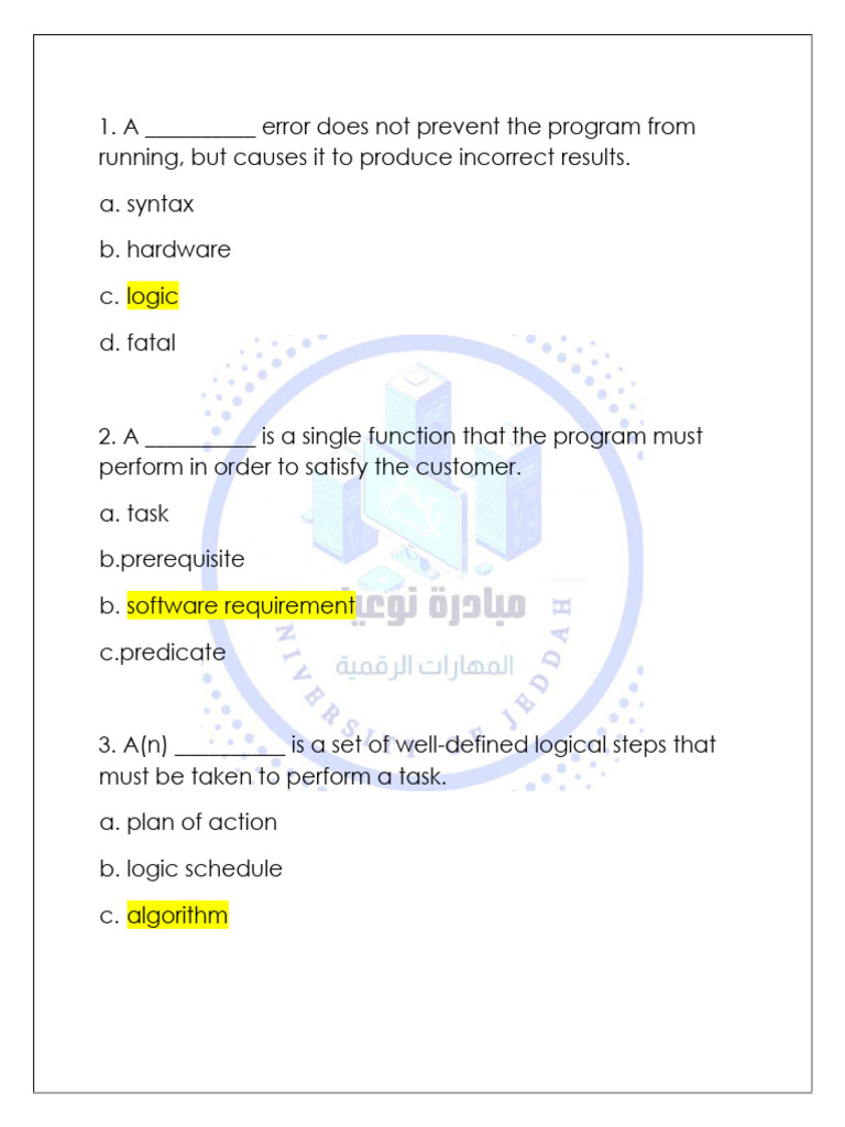 Chapter 2 Answer Key | PDF | C (Programming Language) | Computer Program