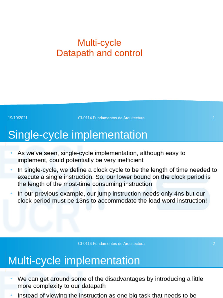 6 MultiCycle | PDF | Central Processing Unit | Computer Architecture
