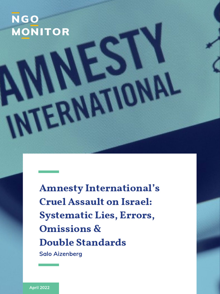 SaloAizenberg Amnesty Rebuttal | PDF | Israeli–Palestinian Conflict | Israel