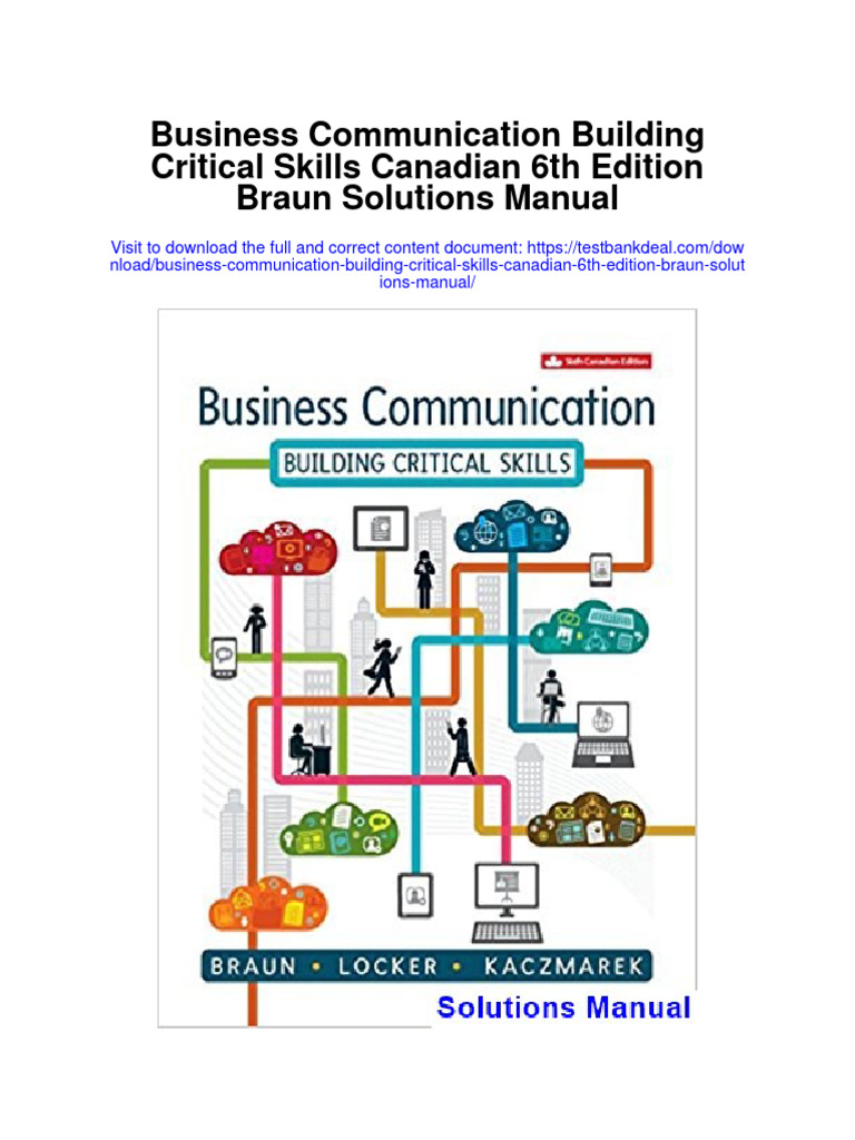 Instant Download Business Communication Building Critical Skills ...