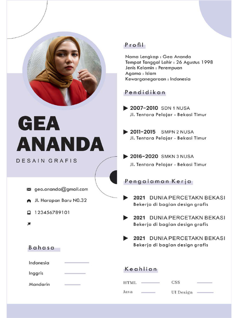 Surat CV - 5 | PDF