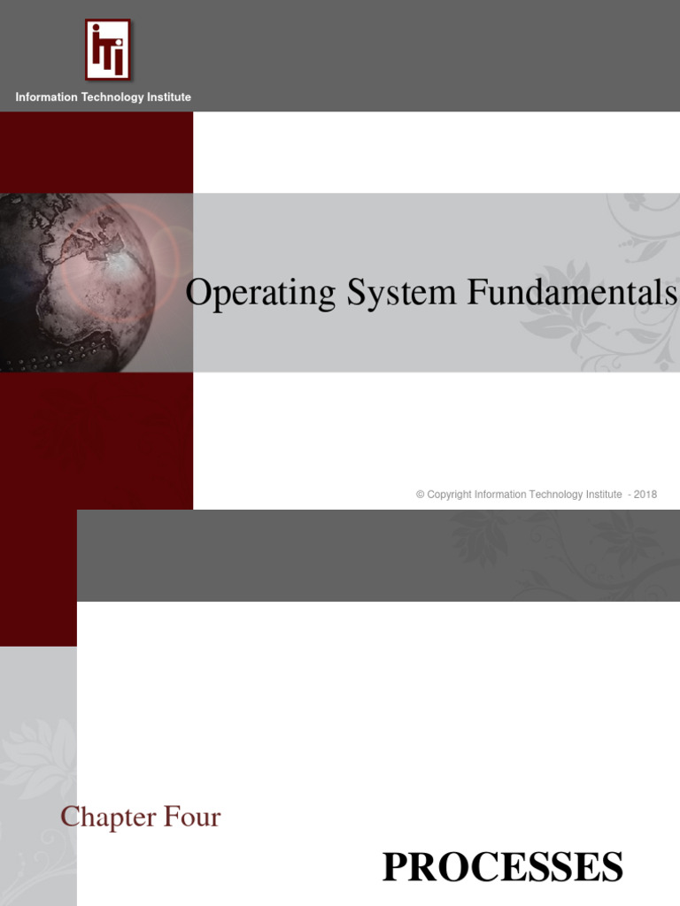 OperatingSystemConcepts 4 Processes | PDF | Process (Computing) | Scheduling (Computing)