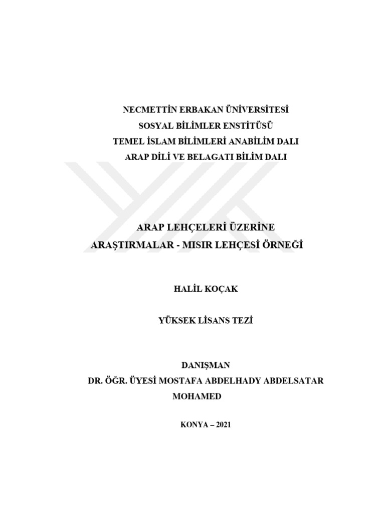 Araştirmalar - Misir Lehçesi̇ Örneği̇ | PDF Araştirmalar - Misir Lehçesi̇ Örneği̇ | PDF