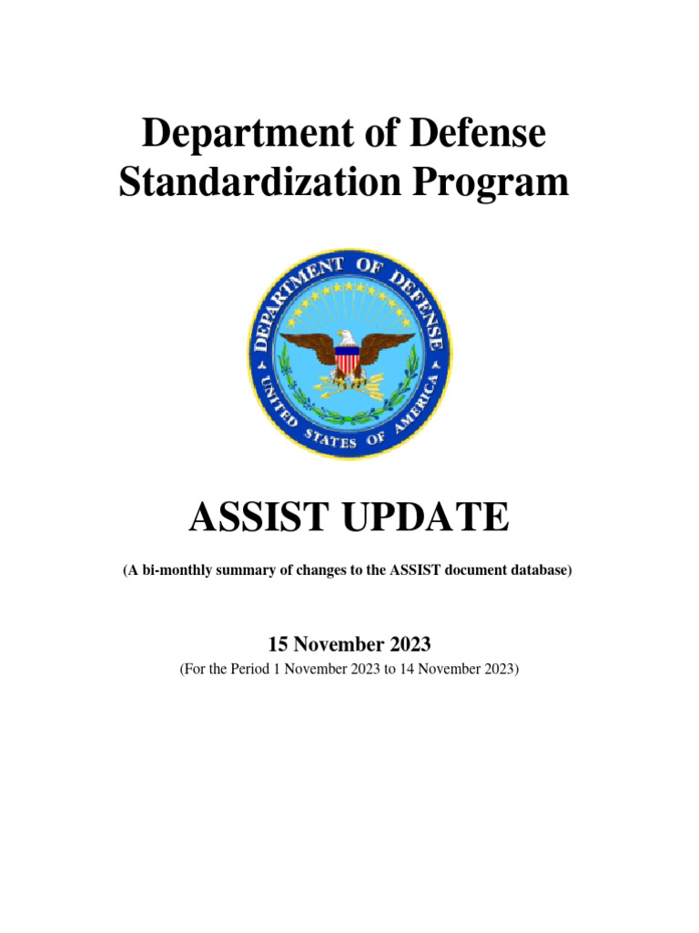 Department of Defense Standardization Program: 15 November 2023 | PDF ...