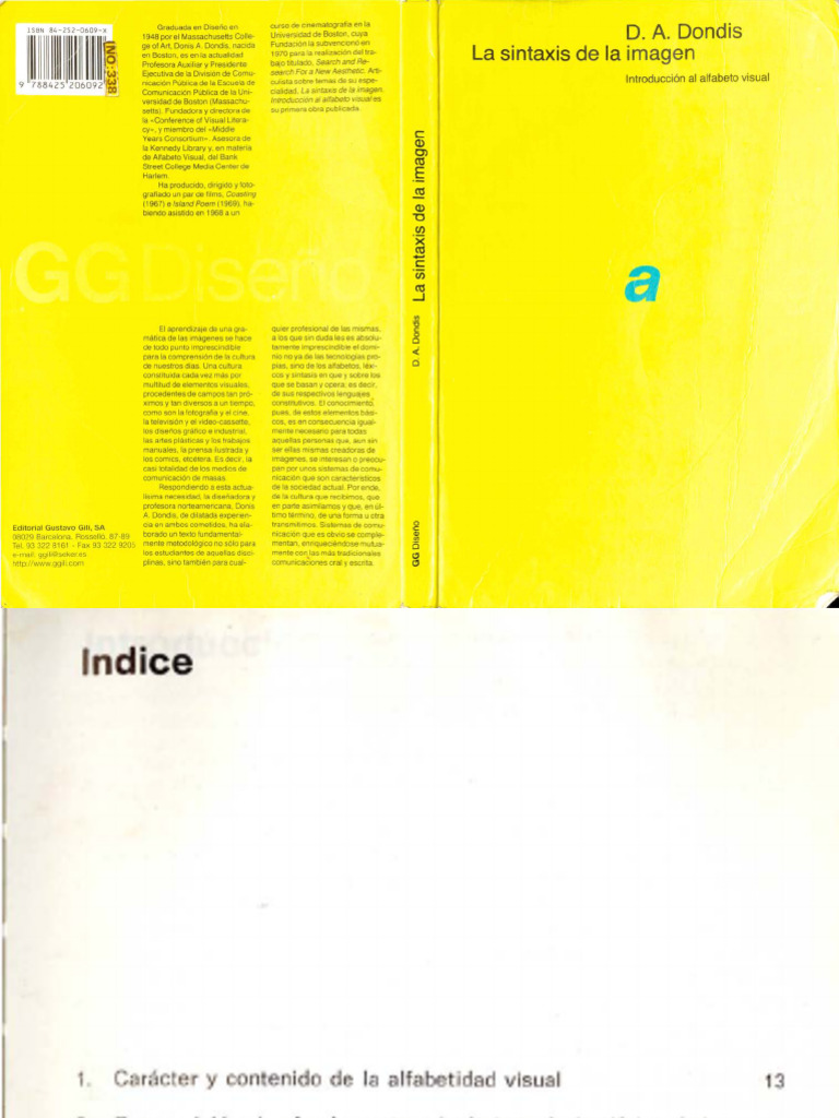 Dondis, Donis - La Sintaxis de La Imagen | PDF