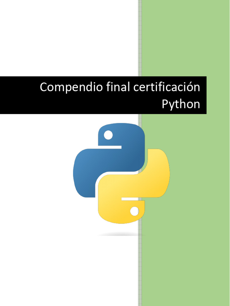 Compendio Final Python-Certificacion | PDF | Control Flow | Parameter (Computer Programming)