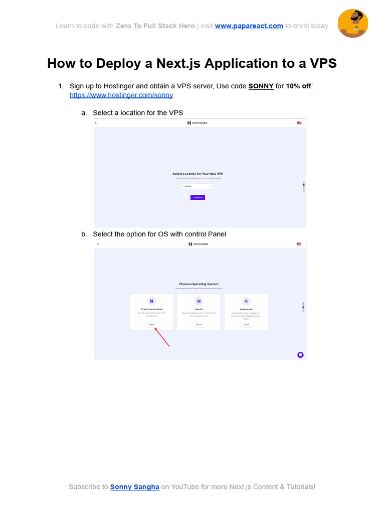 How To Deploy A Next - Js Application To A VPS | Download Free PDF | Proxy Server | Networking