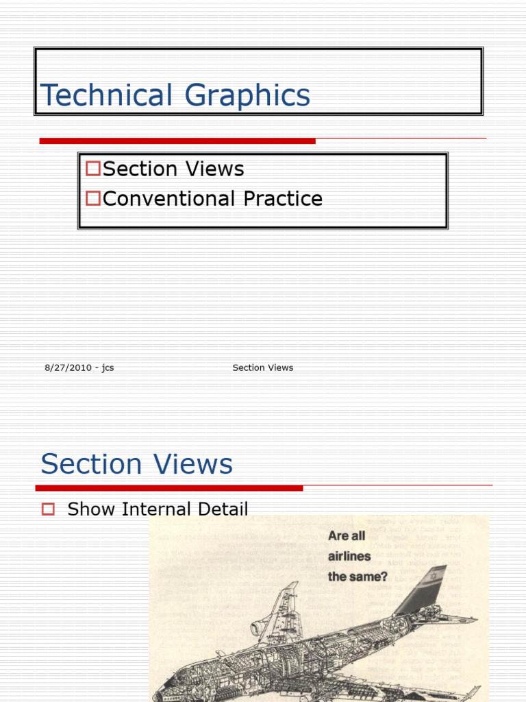 Understanding Section Views in Technical Graphics | PDF | Technology ...