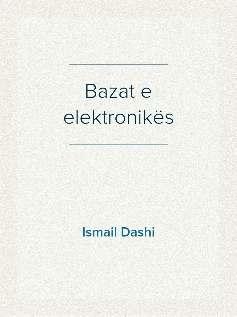 Bazat e Elektronikës | PDF