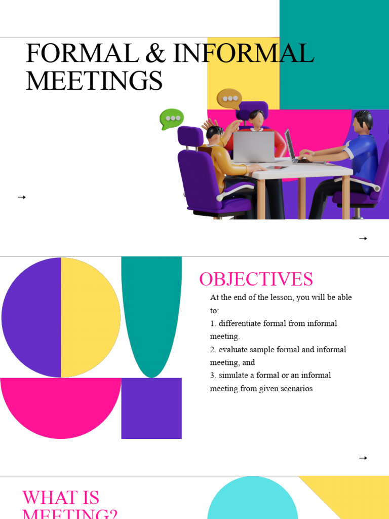 Formal and Informal Meetings (Frank) | PDF | Attitude (Psychology ...