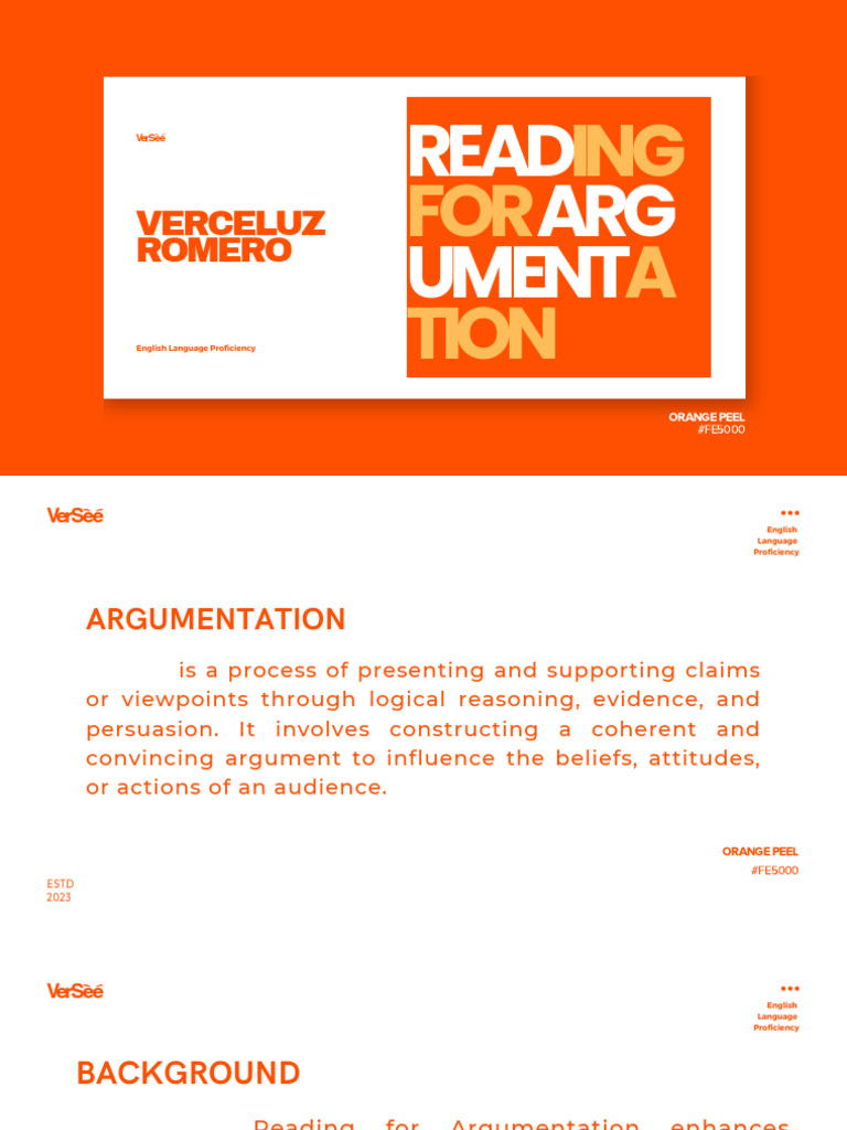 Reading For Argumentation | PDF | Argument | Inductive Reasoning