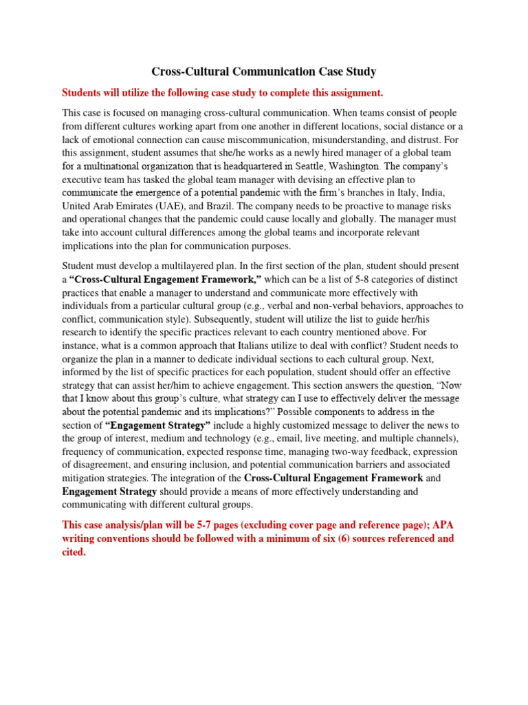 Cross-Cultural Communication Strategy | PDF | Communication | Cross ...