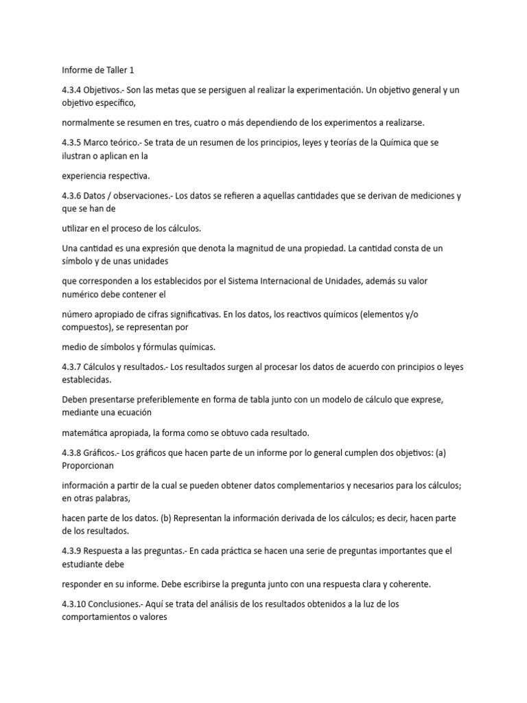 Informe de Taller 1 | PDF | Teoría | Ecuaciones