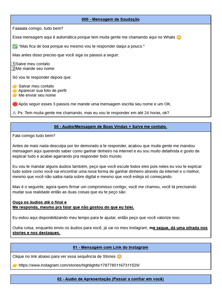 O Meu Script de Influencers RVO | PDF | Marketing | Dinheiro