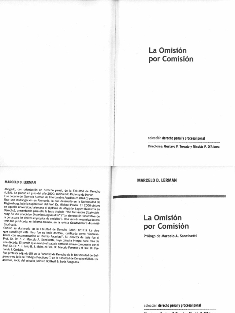 Lerman. La Omisiã N Por Comisiã N (Pp. 199 - 218) | PDF