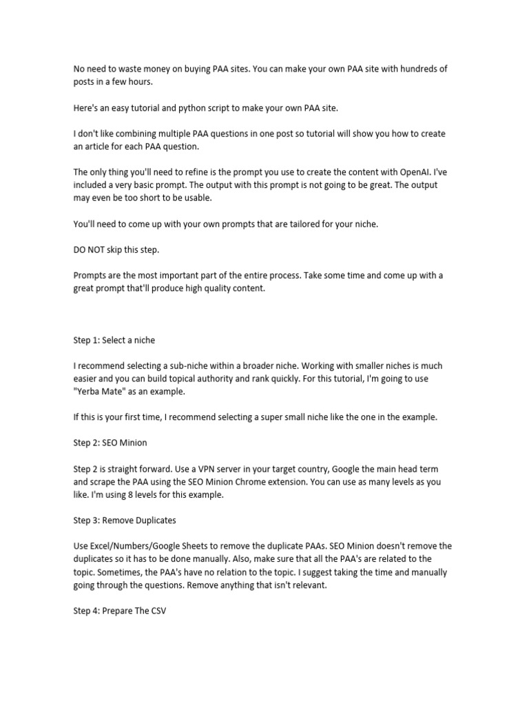 No Need To Waste Money On Buying PAA Sites | PDF | Comma Separated ...