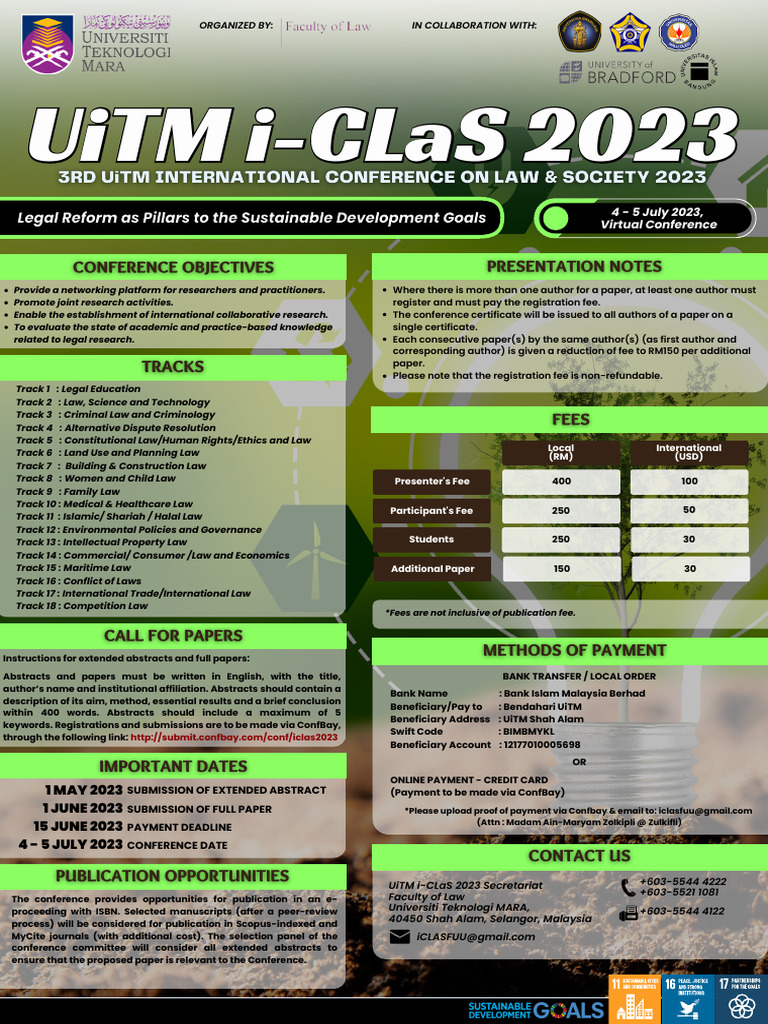 POSTER UiTM i-CLaS 2023 (Virtual Conference) UiTM | Download Free PDF ...