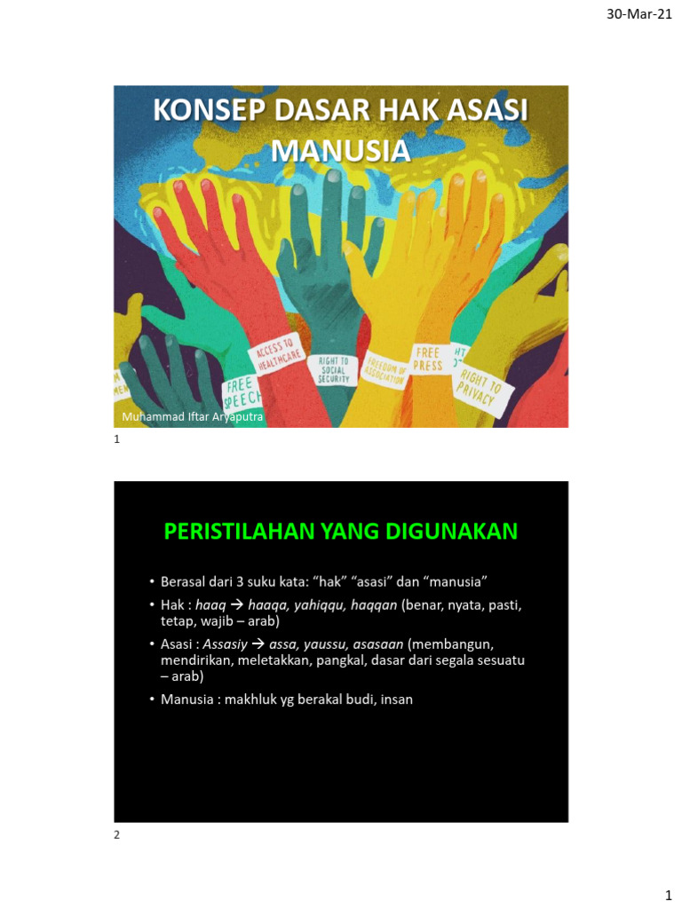 Konsep Dasar Hak Asasi Manusia | PDF